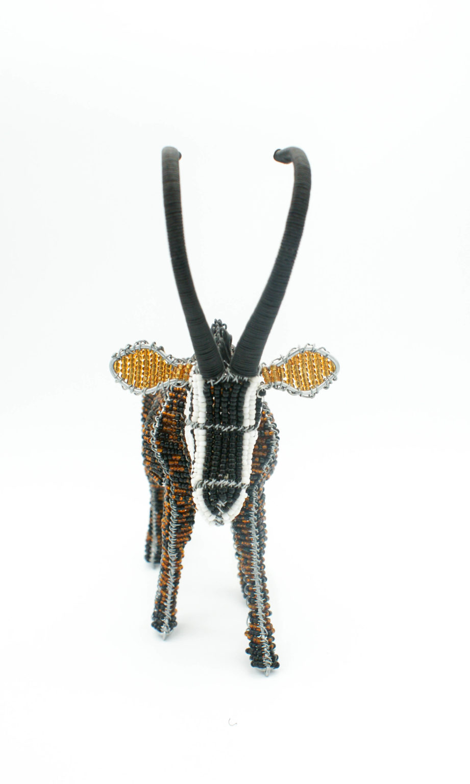 Animals Wild: Sable Antelope Beaded Wire Sculpture - Woza Moya