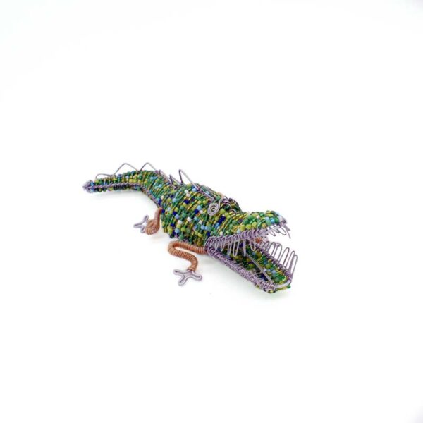 Animals Wild: Beaded Wirework Crocodile - Woza Moya