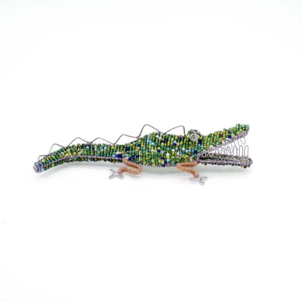 Animals Wild: Beaded Wirework Crocodile - Woza Moya