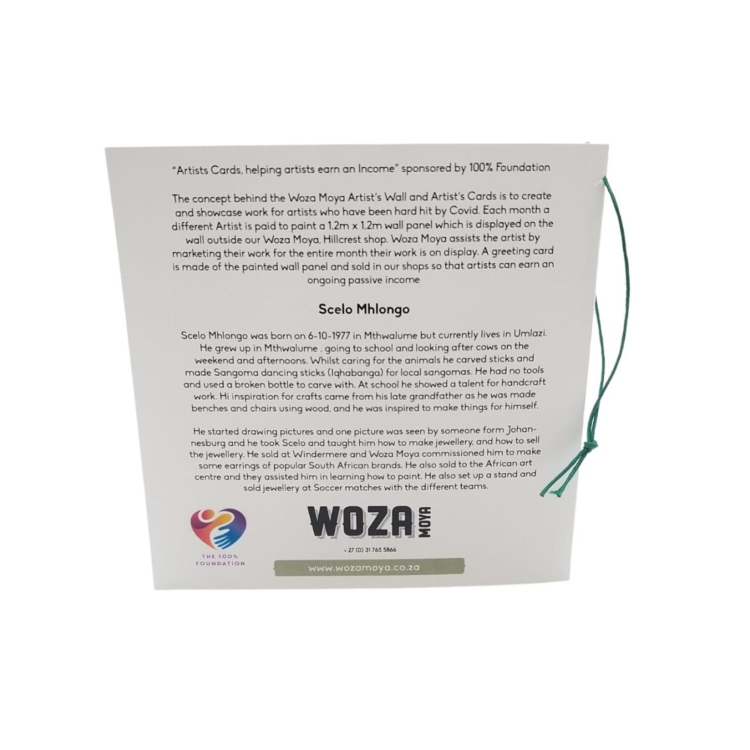 Artist Card: Scelo Mhlongo - Woza Moya