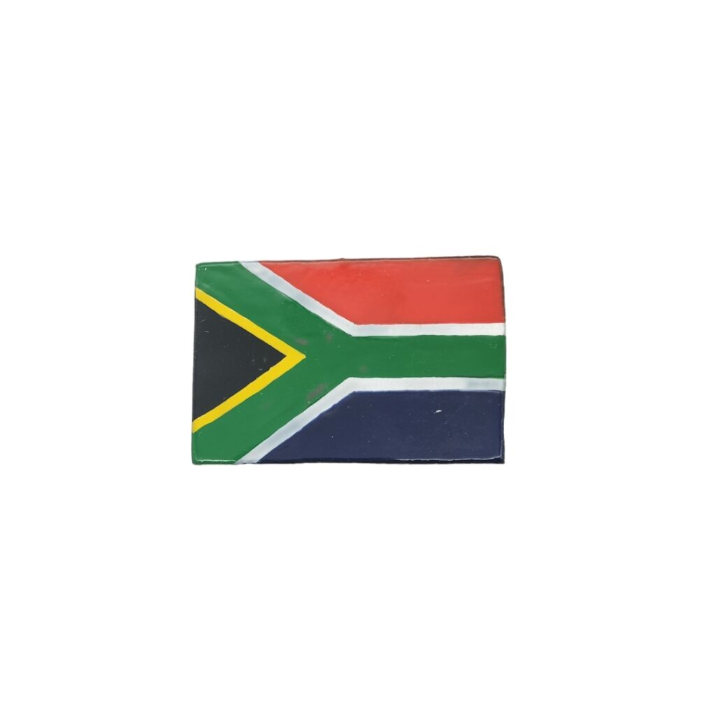 Wooden South African Flag Magnet - Woza Moya