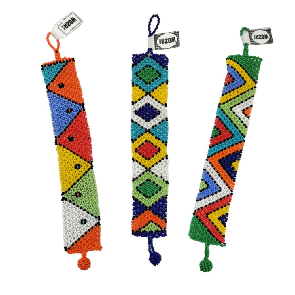 Zulu Beaded Bracelets - 3cm width Assorted - Woza Moya