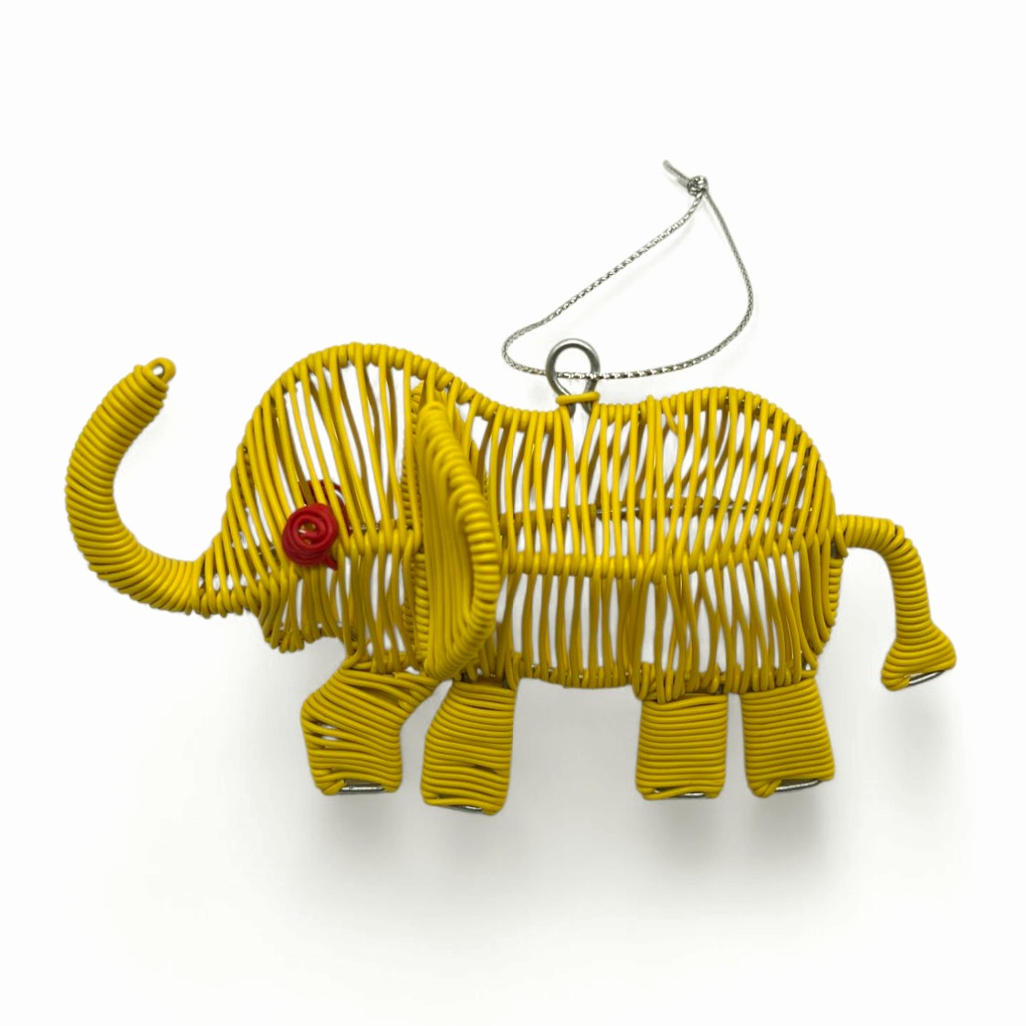 Elephant Hanging Scoobie Wire Christmas Decoration - Woza Moya