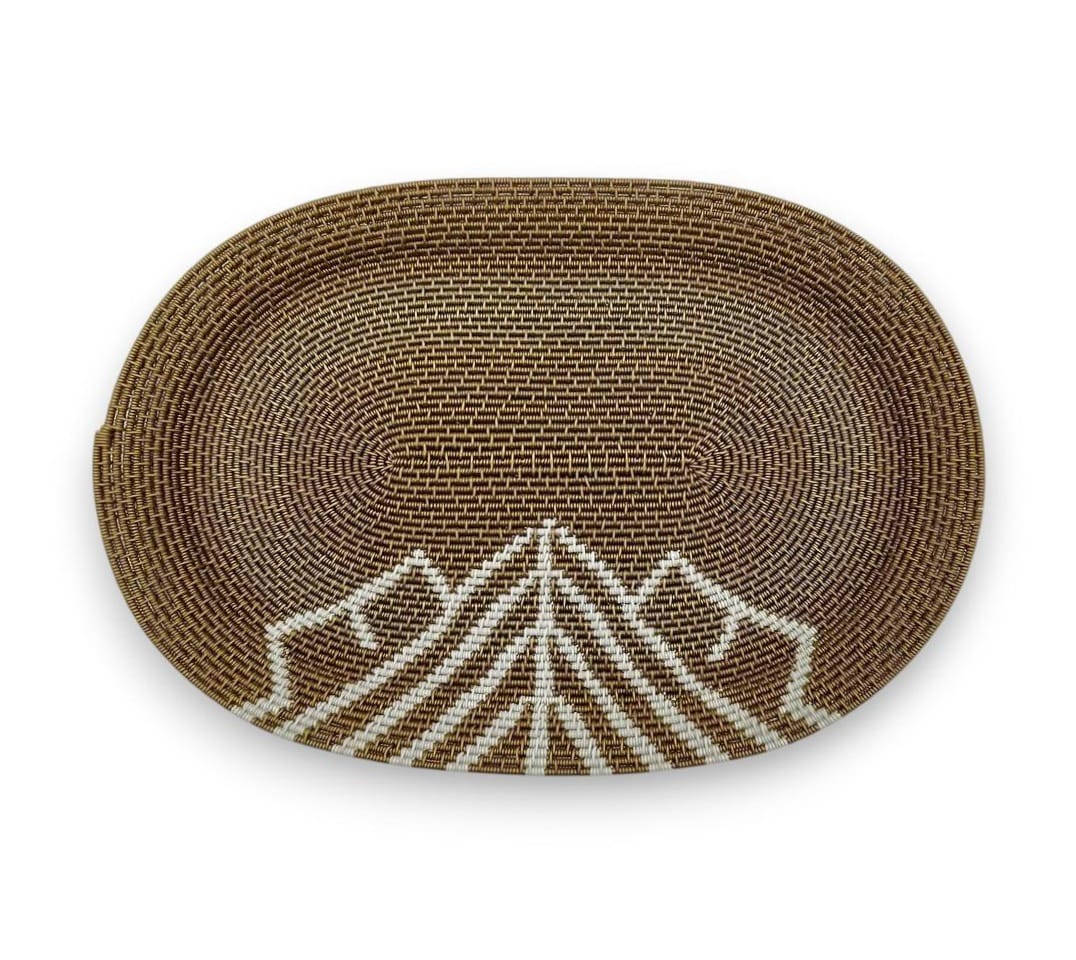 Hardwire Oval Platter 29cm x 20cm - Siphokazi Mlambo WB0166 - Woza Moya